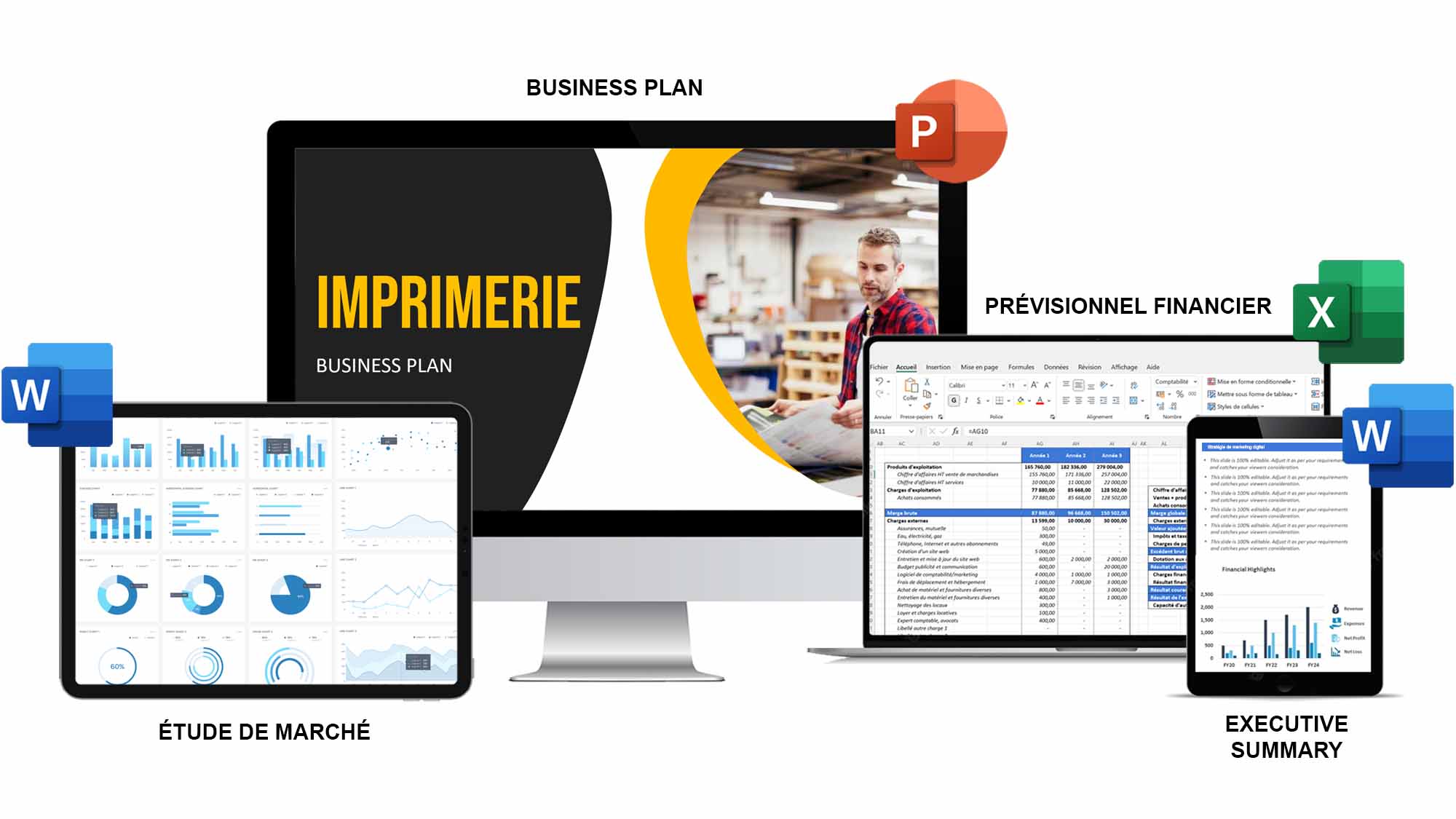 Imprimerie : Business Plan - Exemple rédigé à télécharger (PDF ...