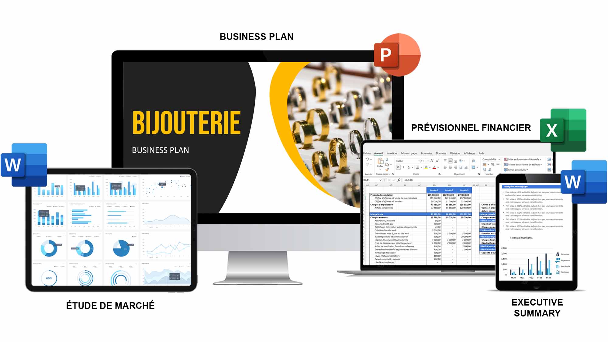 Bijouterie : Business Plan - Exemple rédigé à télécharger (PDF et ...