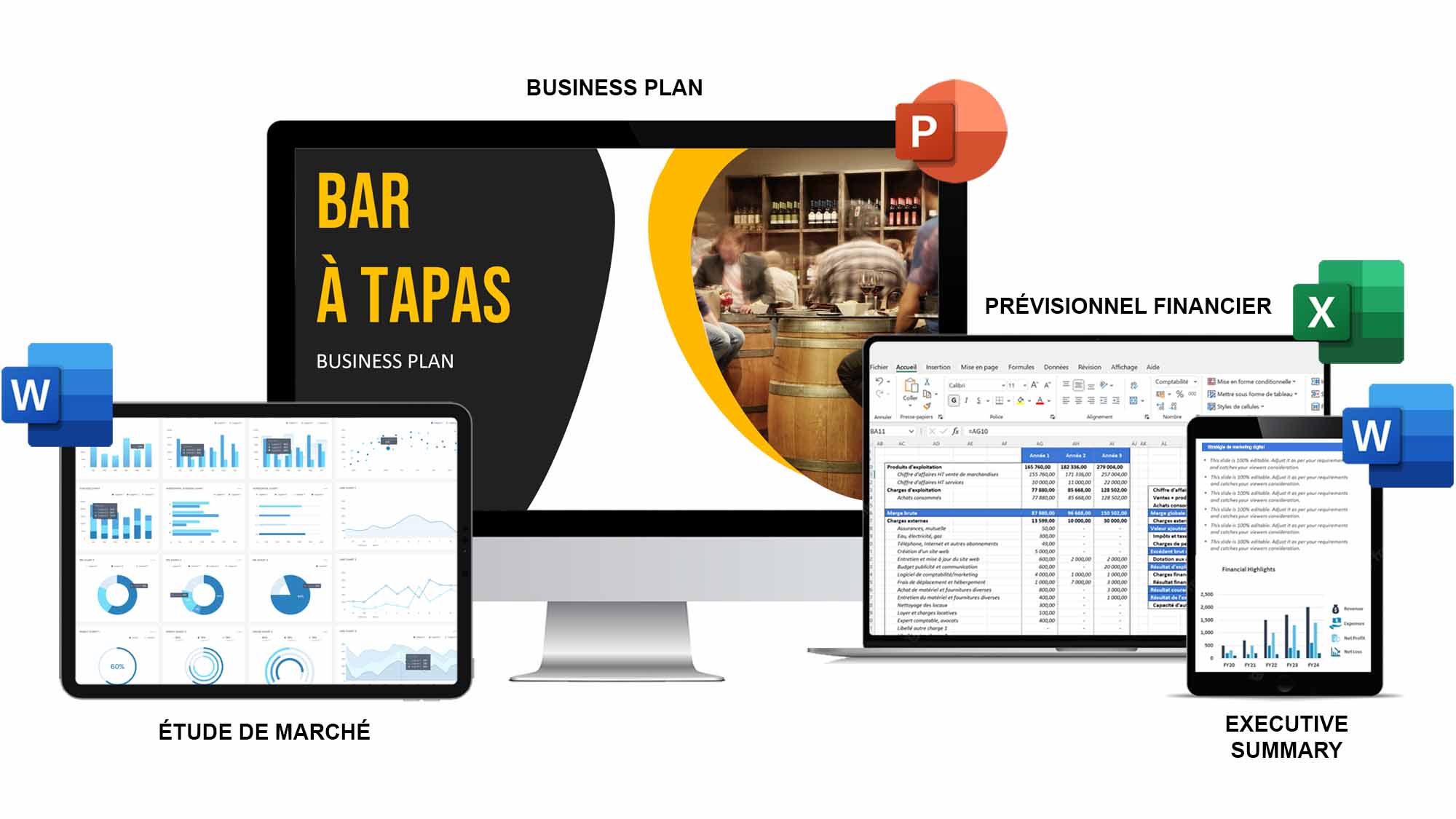 Bar à Tapas : Business Plan - Exemple rédigé à télécharger