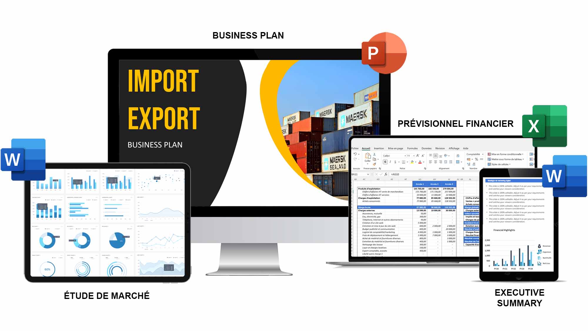 Import-Export : Business Plan - Exemple rédigé à télécharger (PDF et ...