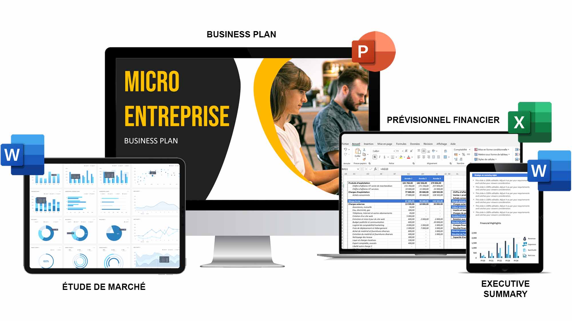 Micro-Entreprise : Business Plan - Exemple rédigé à télécharger (PDF ...