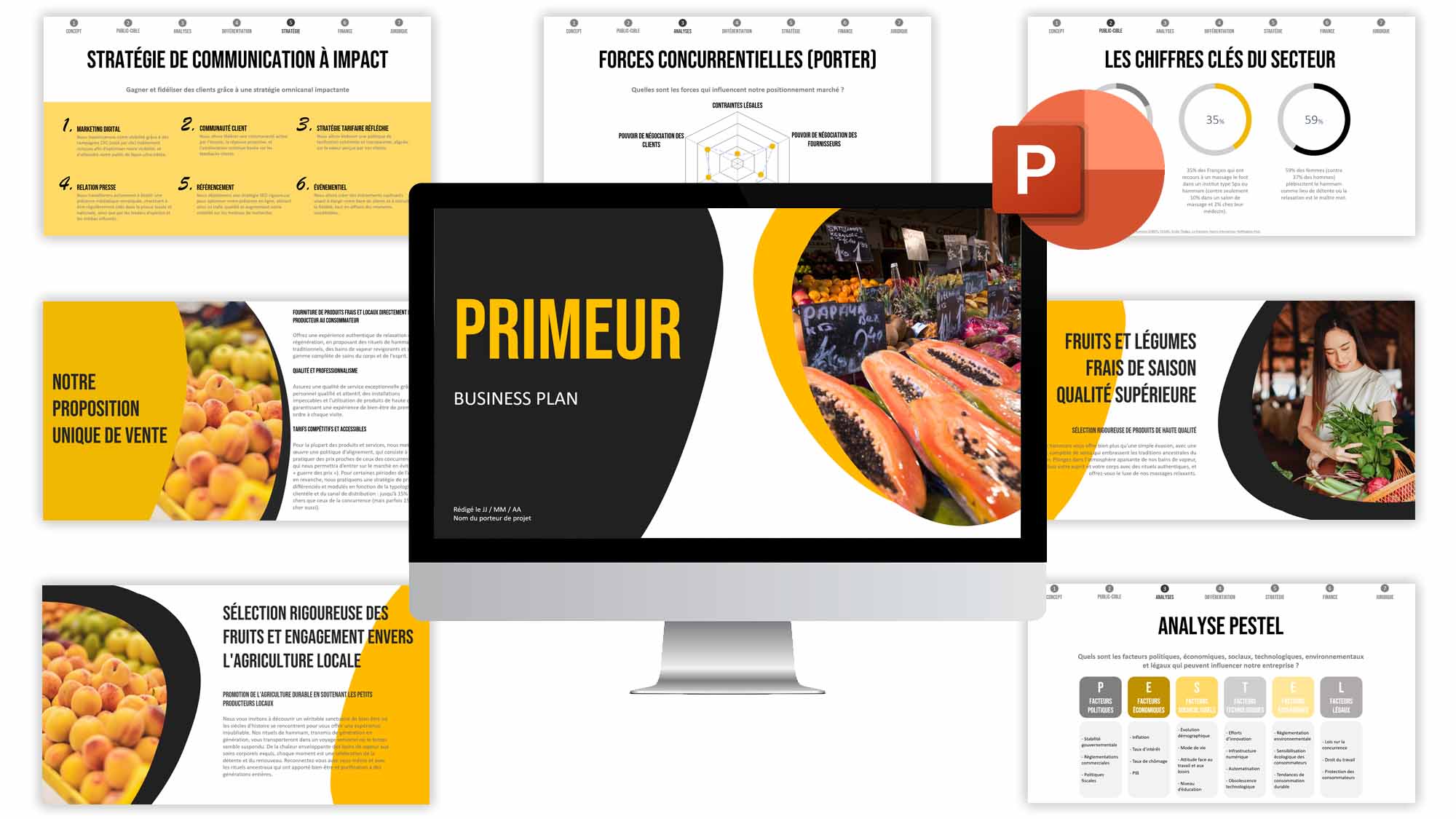 Primeur : Business Plan - Exemple rédigé à télécharger (PDF & PowerPoint)