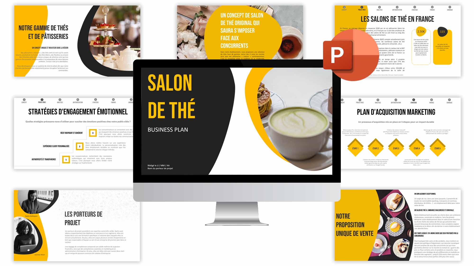 Salon de Thé : Business Plan - Exemple rédigé à télécharger