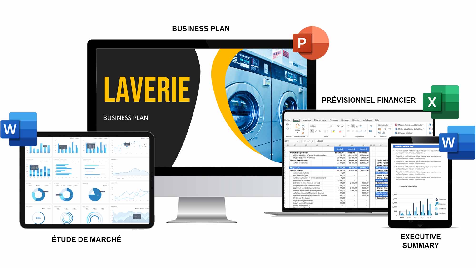 Laverie Automatique : Business Plan - Exemple rédigé à télécharger