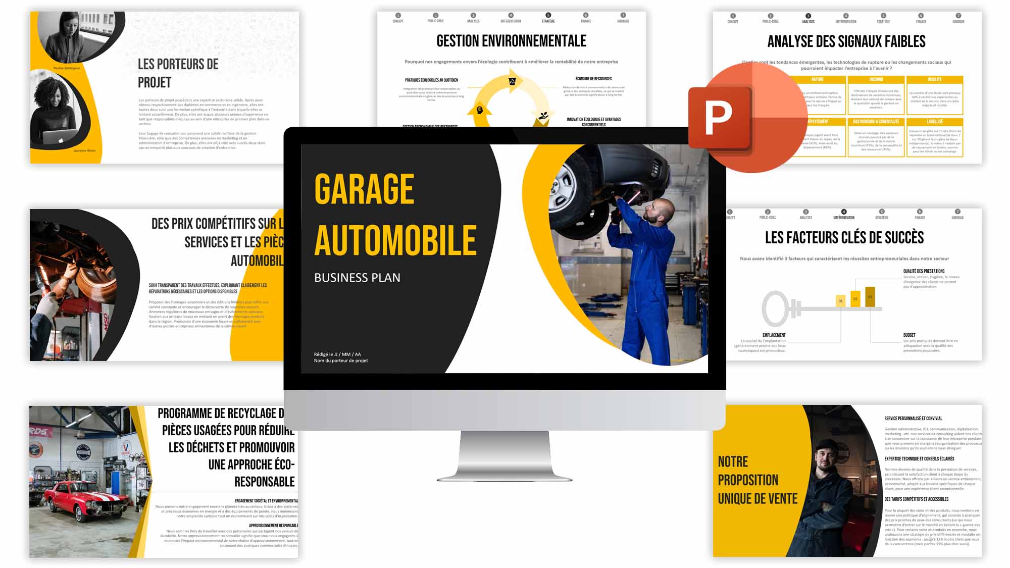 Garage automobile : Business Plan - Exemple rédigé à télécharger